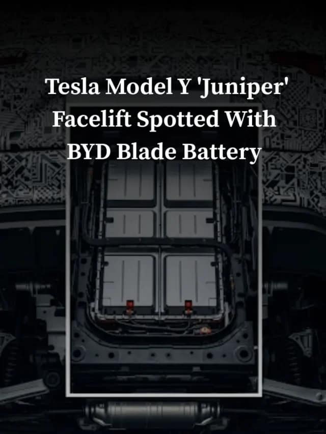 Tesla Model Y 'Juniper' Facelift Spotted With BYD Blade Battery ...